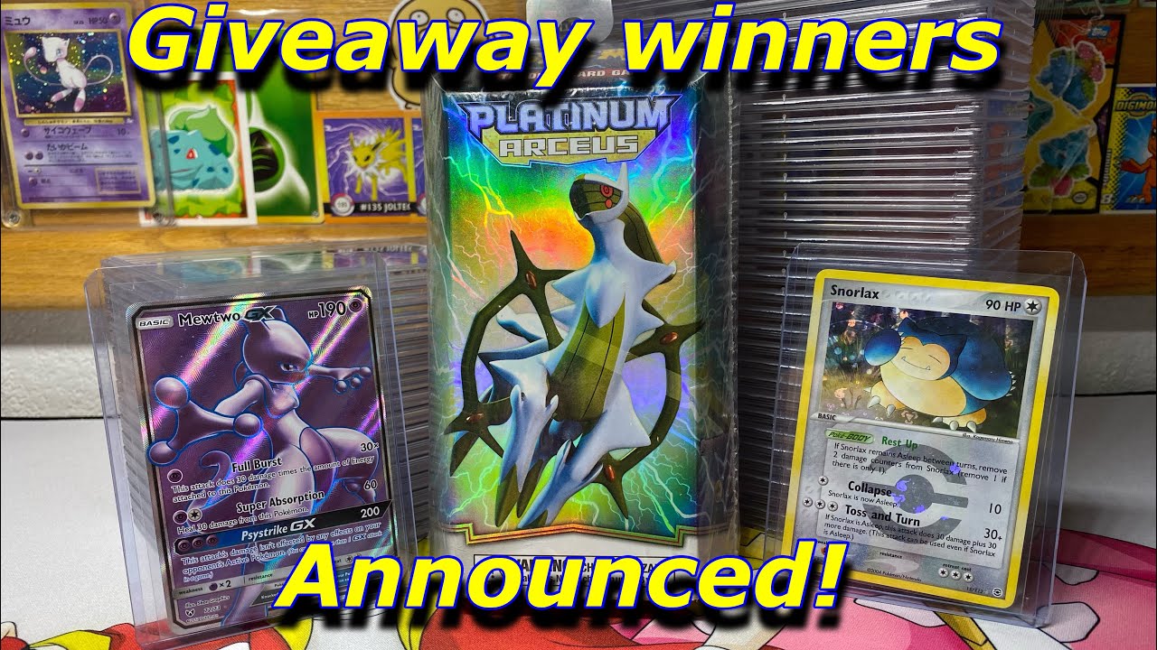 Pokémon Giveaway Winners Announced! - YouTube