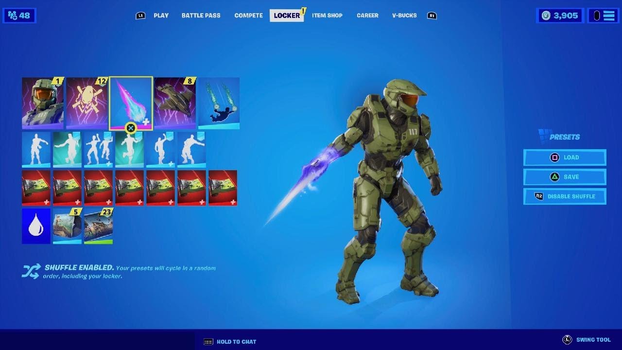 Energy Sword in Fortnite! Master Chief Loadout! - YouTube