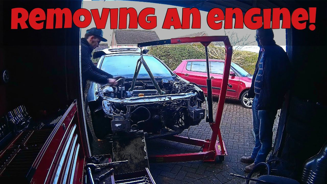 REMOVING AN ENGINE! - Timelapse - YouTube