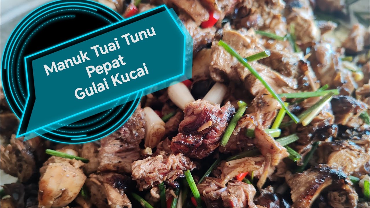Manuk Tuai Tunu Pepat Gulai Kucai - YouTube
