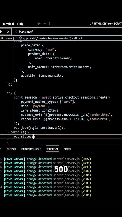 Catch Server Side Errors with Node JS | Ultimate Stripe API & Node JS Tutorial - YouTube