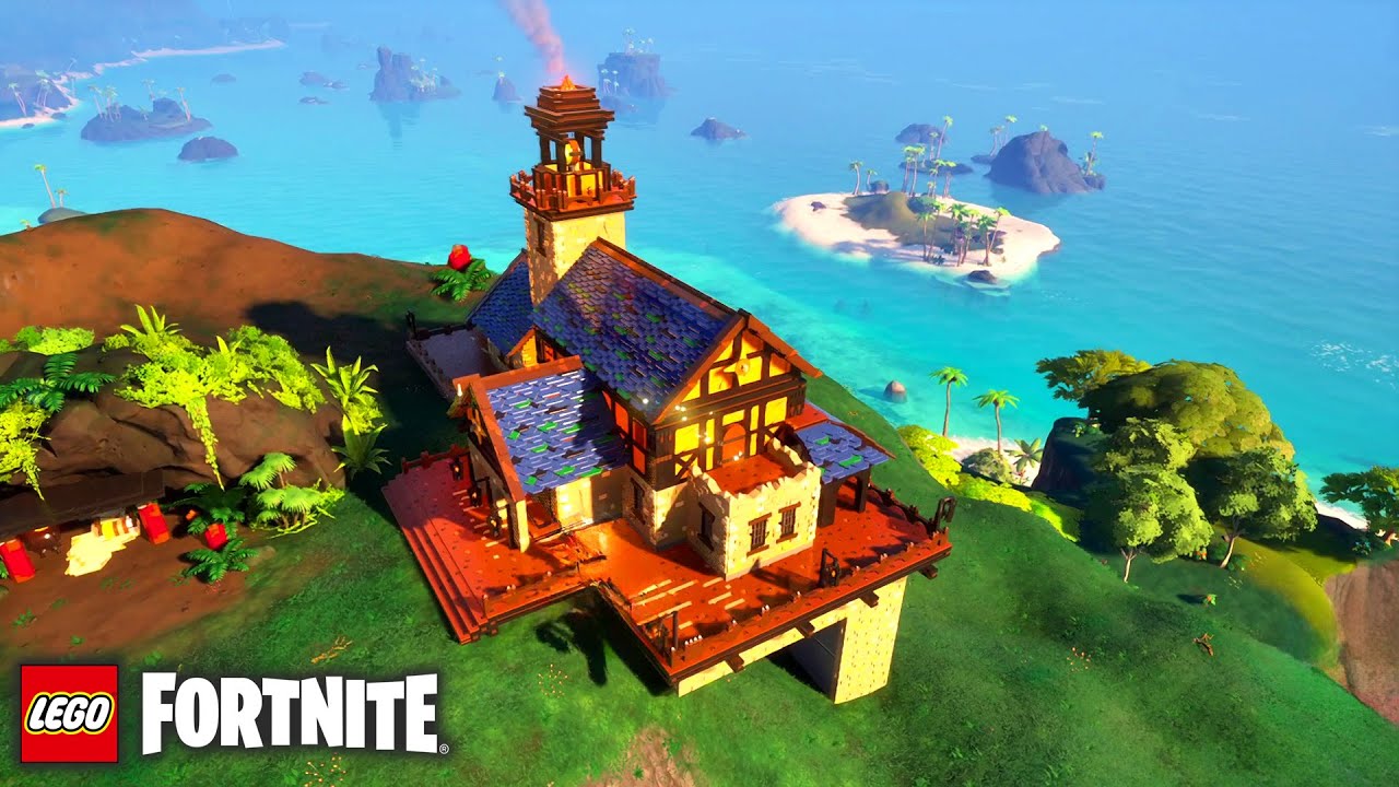 Lego Fortnite Tutorial: How to build Lighthouse Step by Step - YouTube