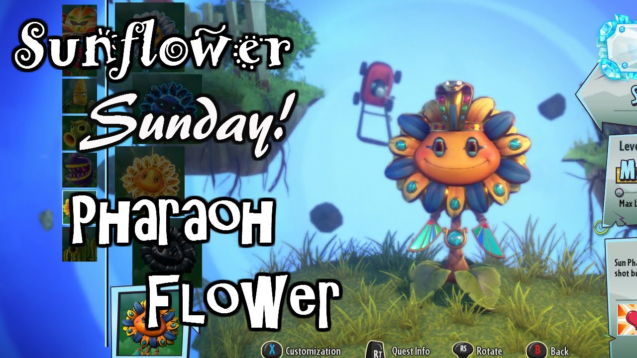 SunFlower Sunday! Pharaoh Flower (PvZ garden warfare 2 gameplay) - YouTube