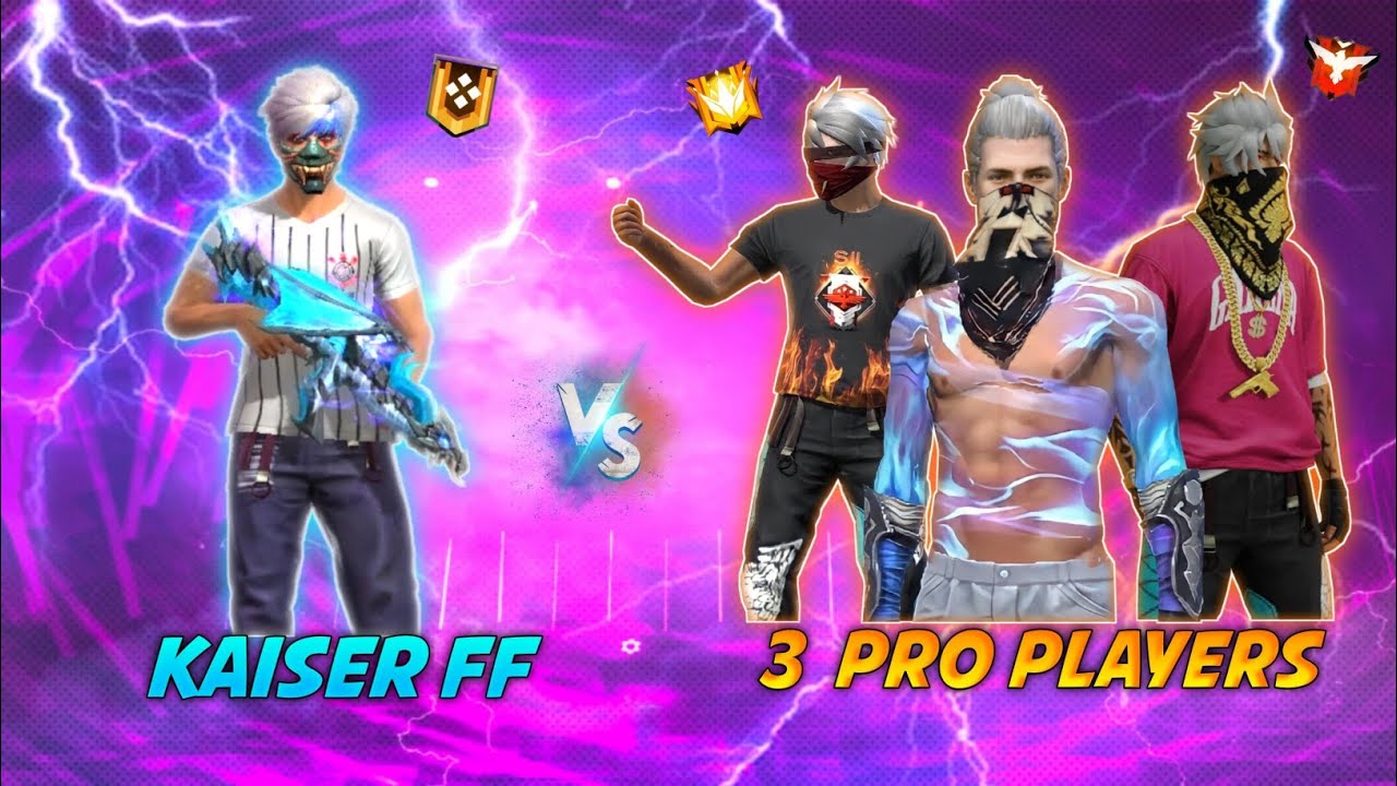 Kaiser vs 3 pro players 👽💗 1vs3 full gameplay 🍷🗿 @NonstopGaming_ - YouTube