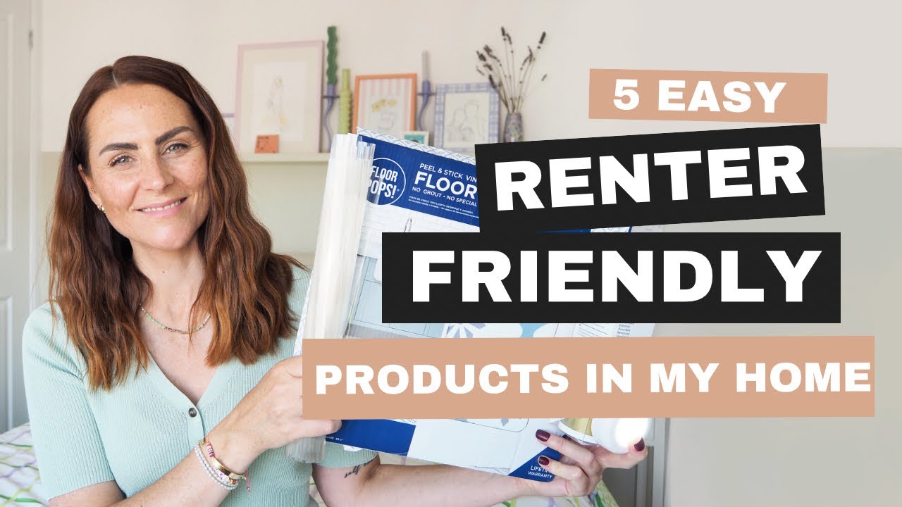 5 EASY RENTER FRIENDLY PRODUCTS IN MY HOME | rental apartment DIY and ...