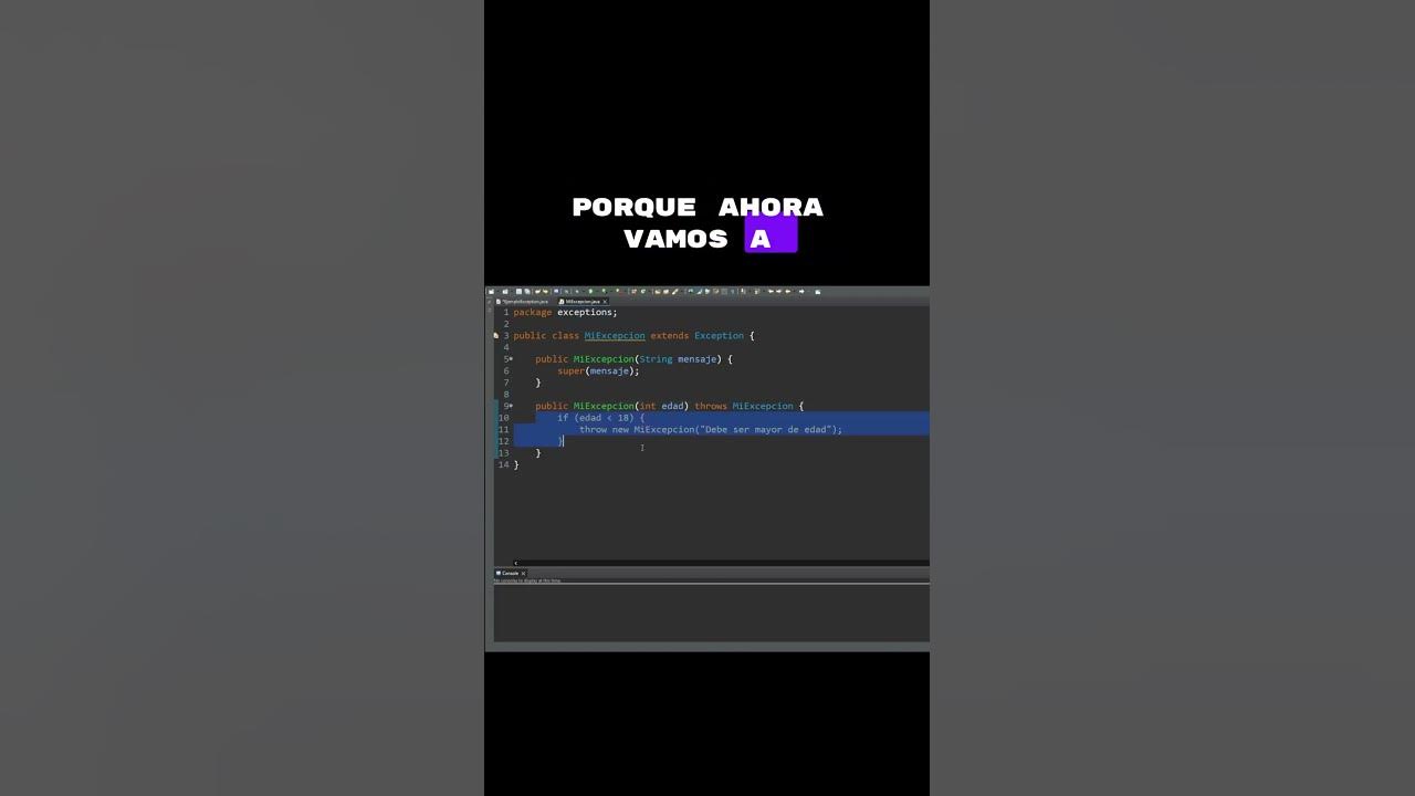 ¡cómo Hacer Exceptions Personlizadas 💻 Python Cursodejava Computerprogrammer Javascript
