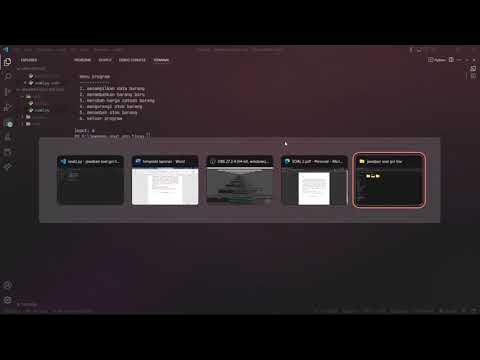 Contoh Program data base toko sederhana - pemrograman dasar Python ...