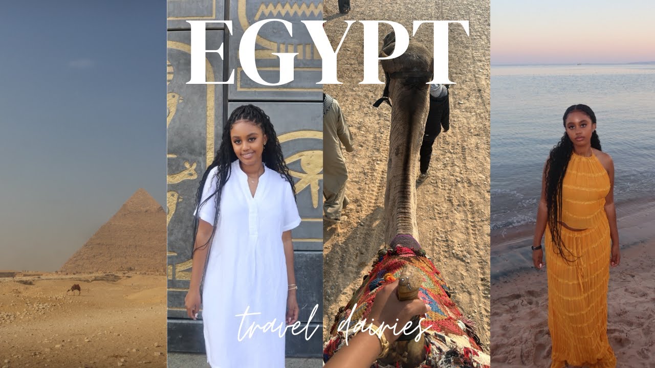 Egypt Travel Vlog | visiting the pyramids, beach resort, museums + a ...