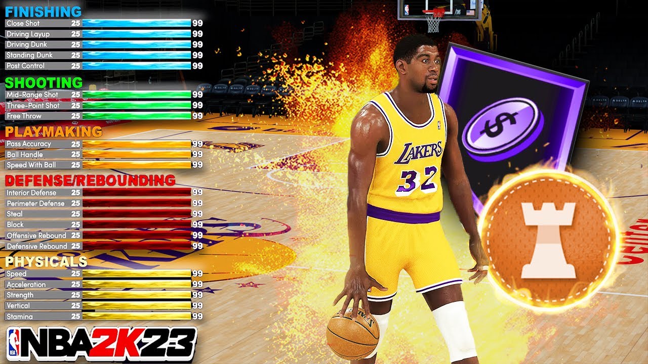 BEST META MAGIC JOHNSON BUILD FOR NEW PLAYERS IN NBA 2K23! TOP 6'9 POINT GUARD BUILD! - YouTube