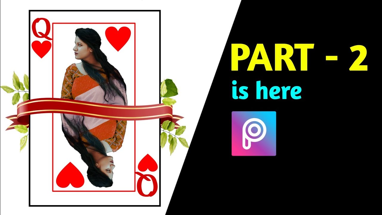 YOUR PIC ON PLAYING CARD || PICSART - YouTube