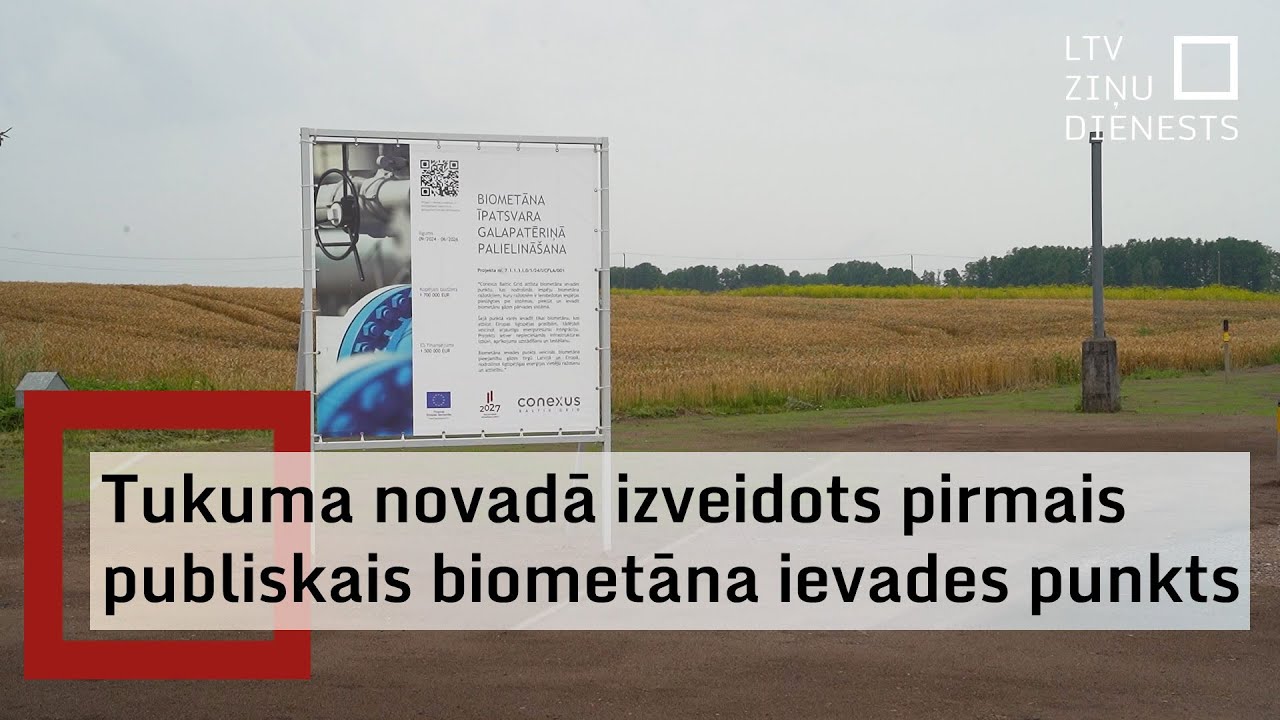 Džūkstē atklāts pirmais publiskais biometāna ievades punkts Latvijā ...