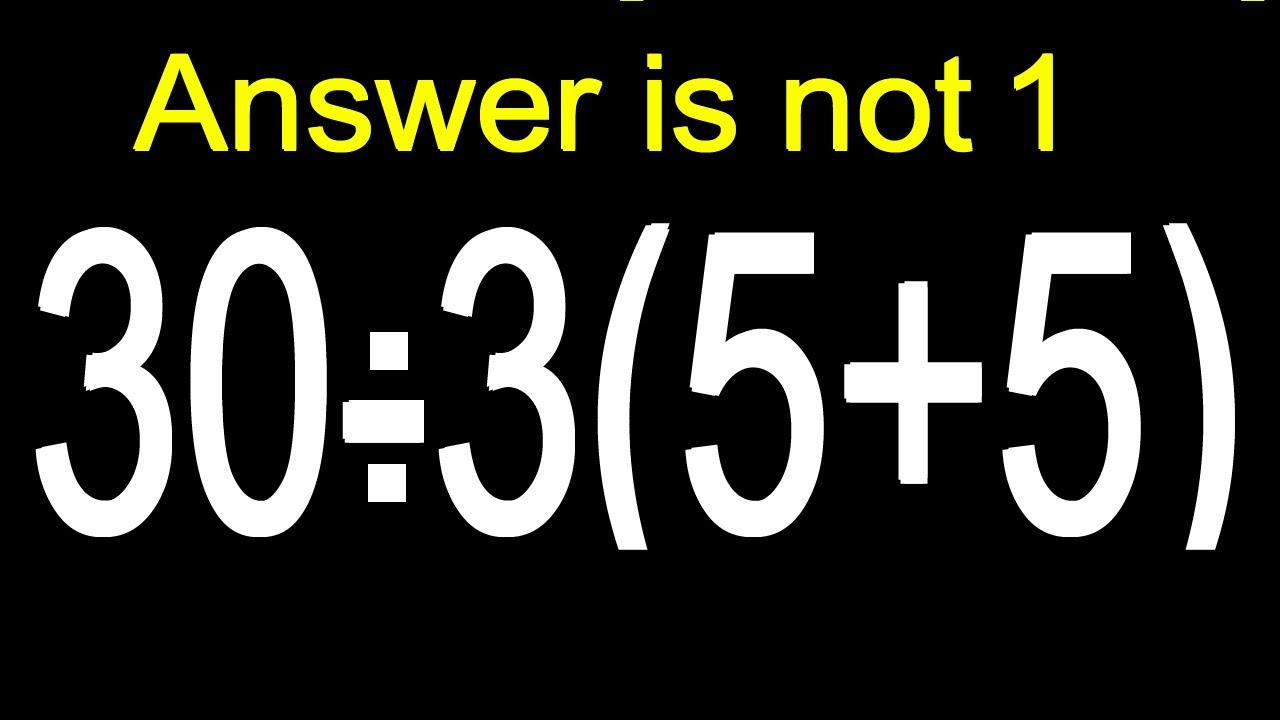 Most People Get This Simple Math Question Wrong! Can You Solve It ...