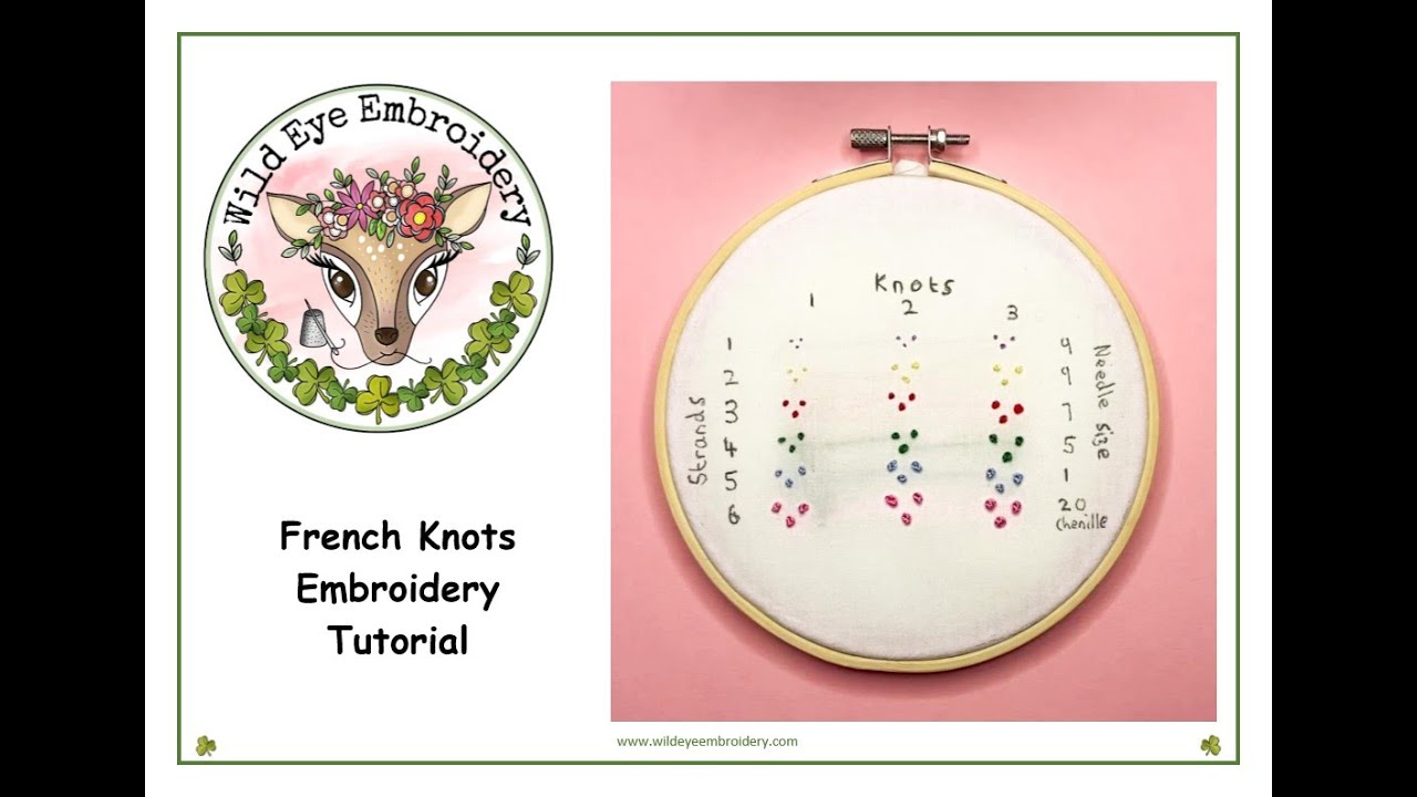 French Knots Embroidery Tutorial #beginnersembroidery,#embroidery,# ...