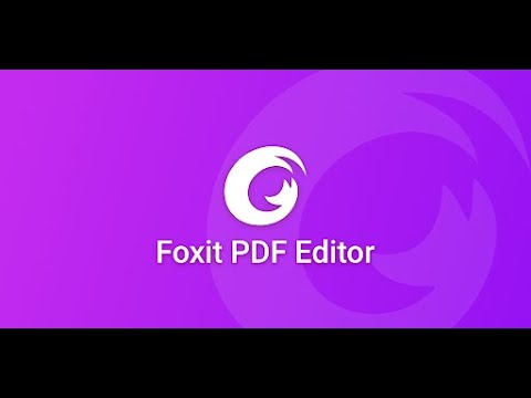 Foxit Pdf Editor | How to use tutorial Reliable Infotech - YouTube