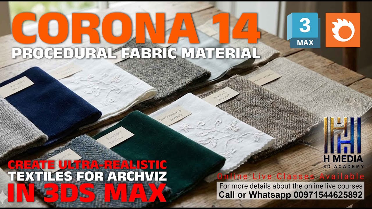 Corona Renderer 14 Fabric Material – Create Ultra-Realistic Textiles in ...