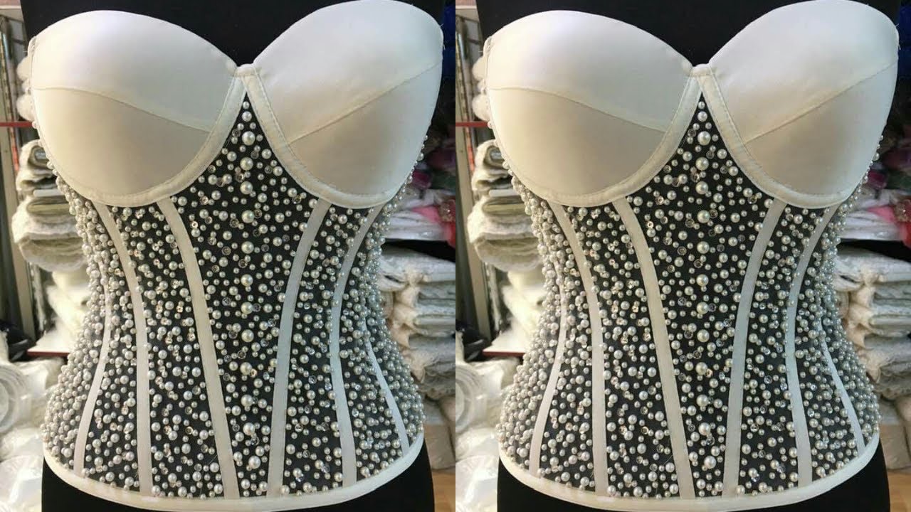 Corset top with pattern || How to make a corset top for beginners - YouTube