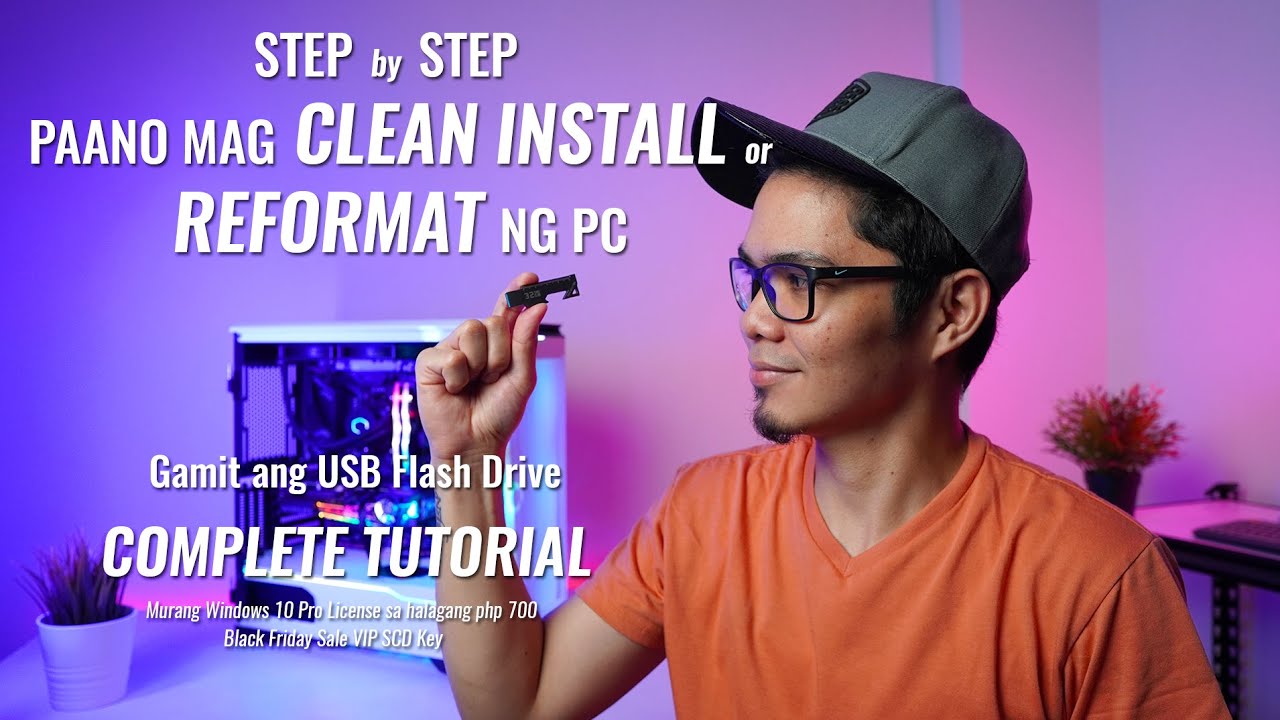 VLOG: Step by Step PAANO mag CLEAN Install/ REFORMAT ng PC + # ...