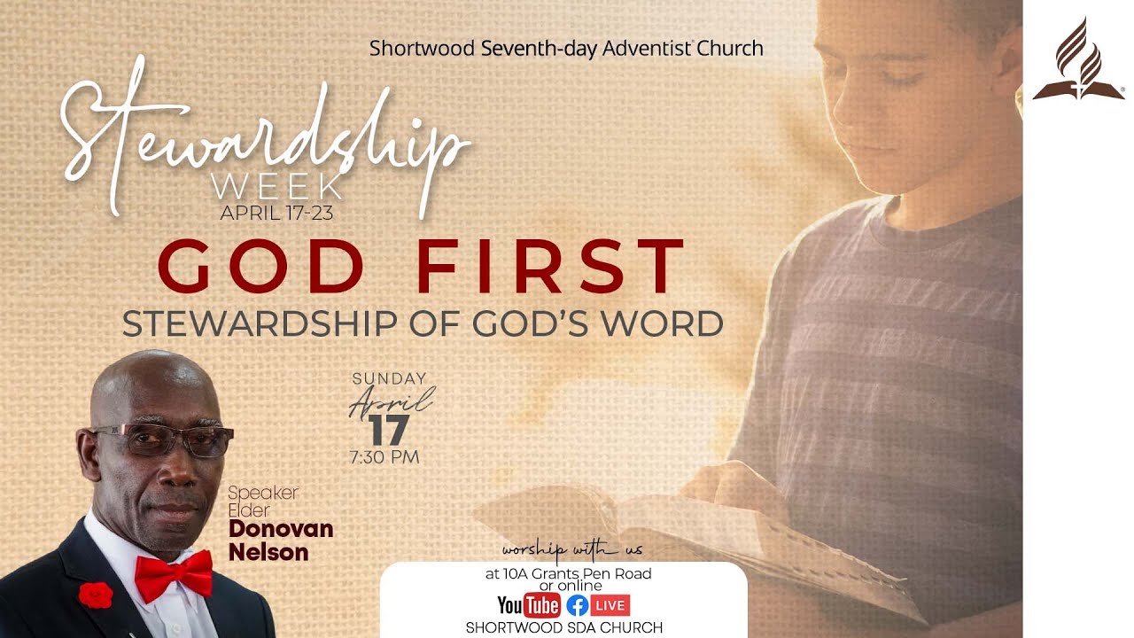 Stewardship Week 2022 | God First - Stewardship of God’s Word | April ...