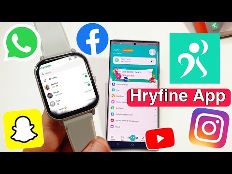 Hryfine App Me whatsapp, instagram, facebook For Smartwatch | WhatsApp In Hryfine app on watch