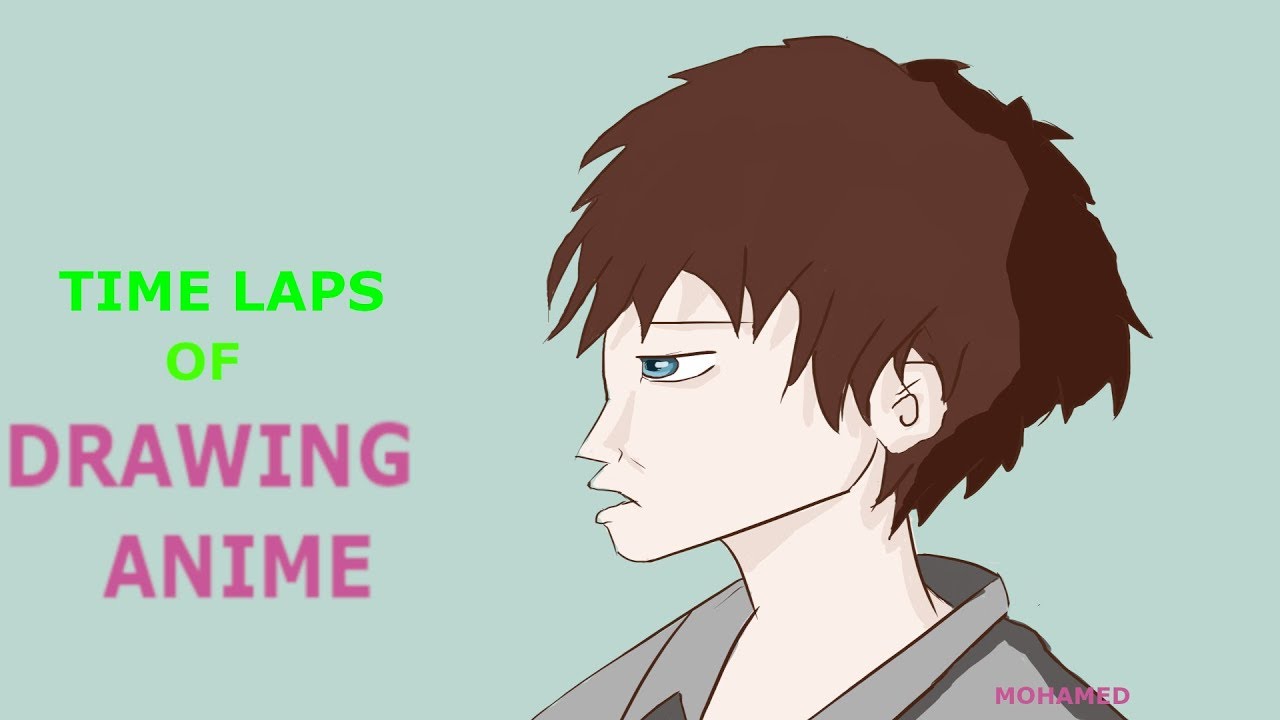 drawing anime time laps [krita] - YouTube