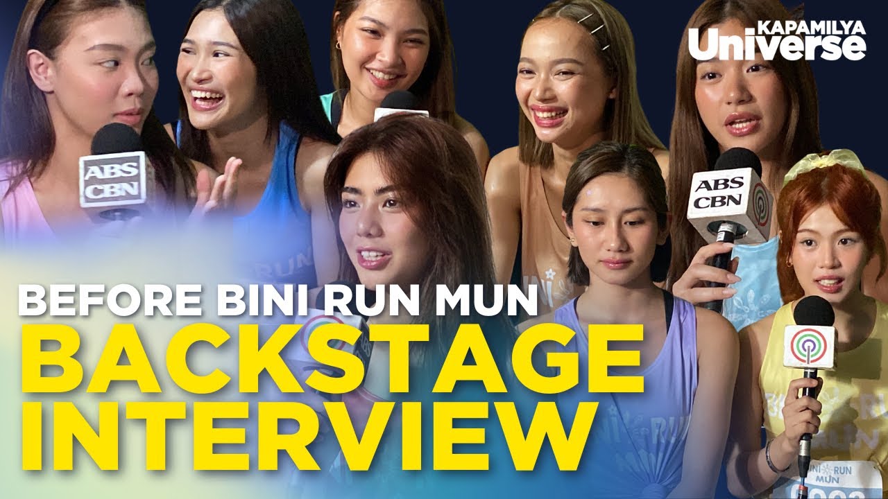 FULL INTERVIEW: BINI Members at the BINI RUN in Alabang Muntinlupa City ...