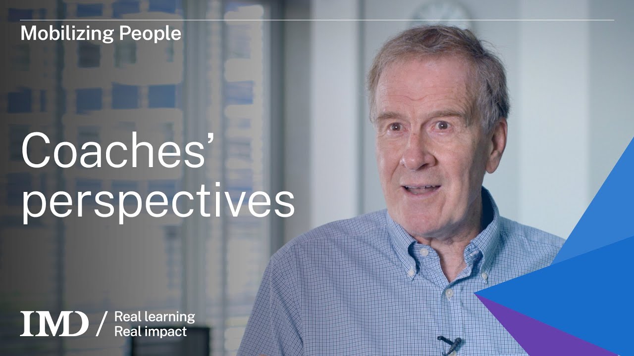 IMD's Mobilizing People program: the coaches' perspectives - YouTube