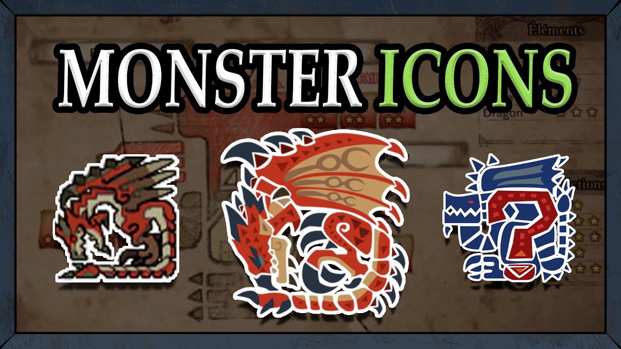 The Evolution of Monster Icons in Monster Hunter - YouTube