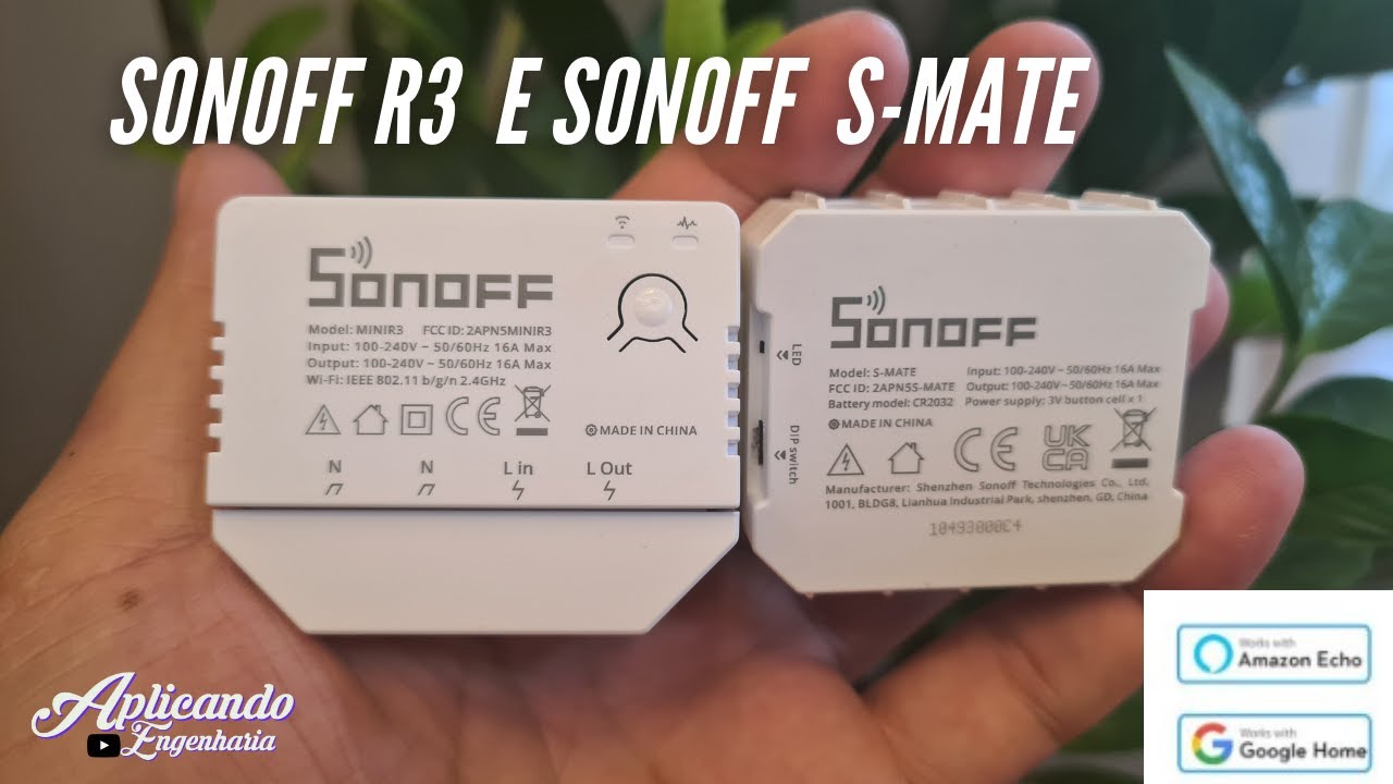 Como instalar e configurar Sonoff MINI R3 com S-MATE - YouTube