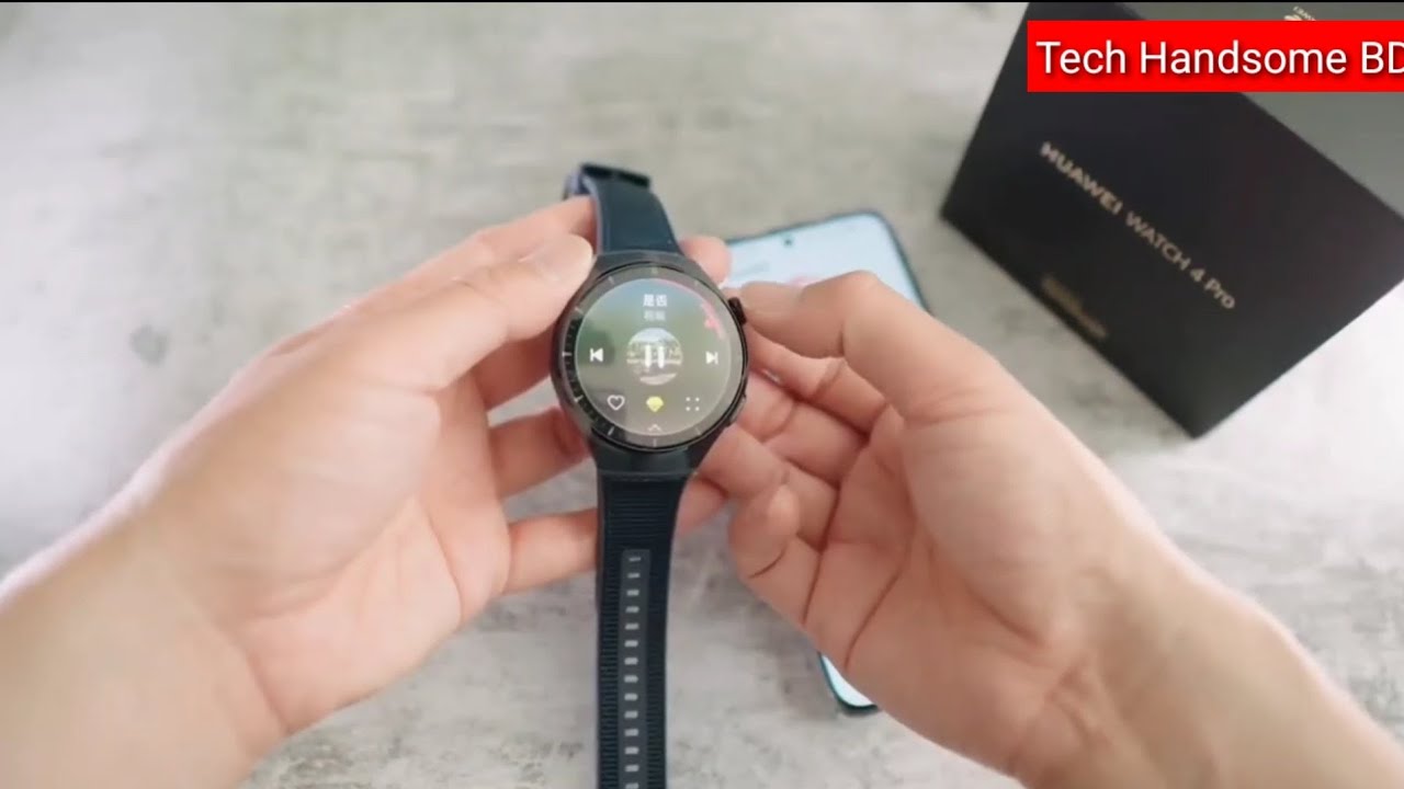 Huawei Watch 4 Pro Blue Aerospace Titanium Alloy Case LTE Unboxing ...