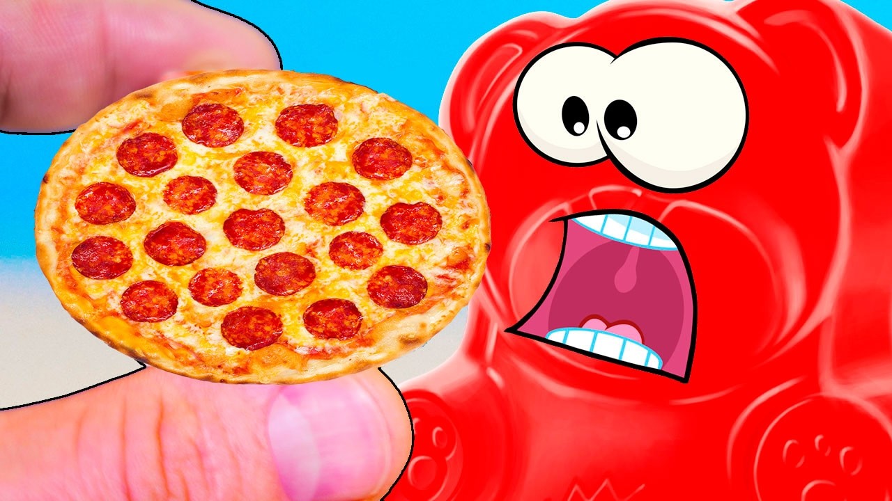 CRIAMOS MICRO PIZZA EM PÓ PARA O URSINHO VALERA DE GELATINA - YouTube