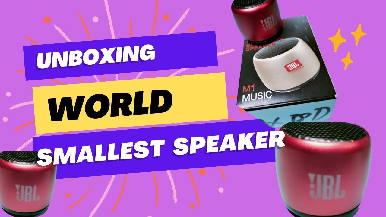 World Smallest Bluetooth Speaker | Unboxing JBL Mini speaker | ultra ...