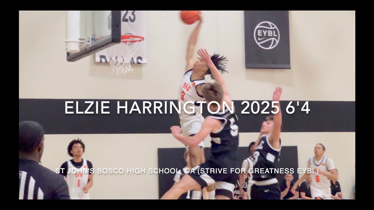 (ESPN #13 and #1 PG) Elzie Harrington 2025 6'4 (St John's Bosco High ...