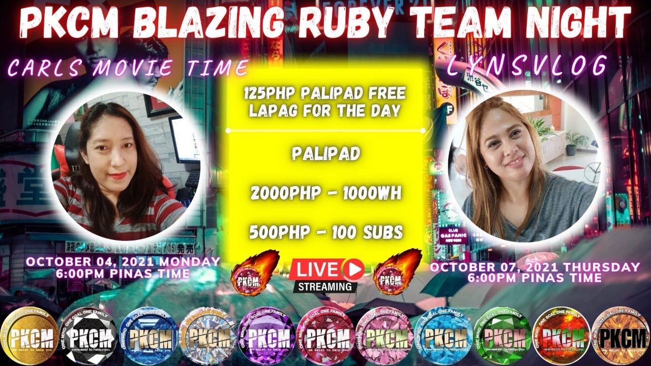 BLAZING RUBY TEAMNIGHT PROMOTE KO CHANNEL MO 10/04/2021 - YouTube