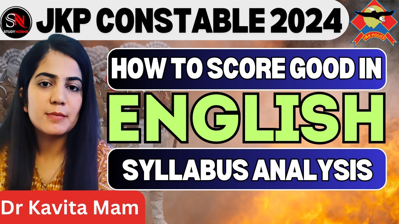 English for JKP Constable | Important Topics & Preparation Tips - YouTube