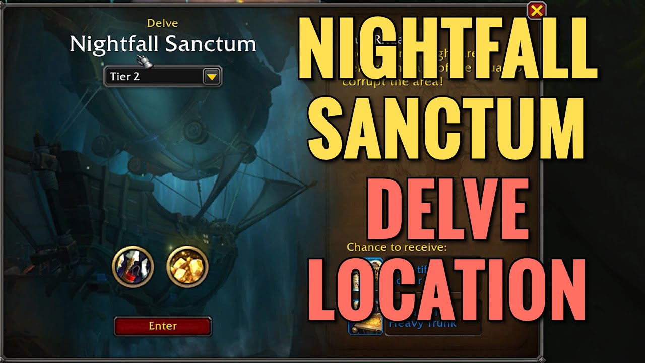 Nightfall Sanctum Delve Entrance Location (WoW TWW) - YouTube
