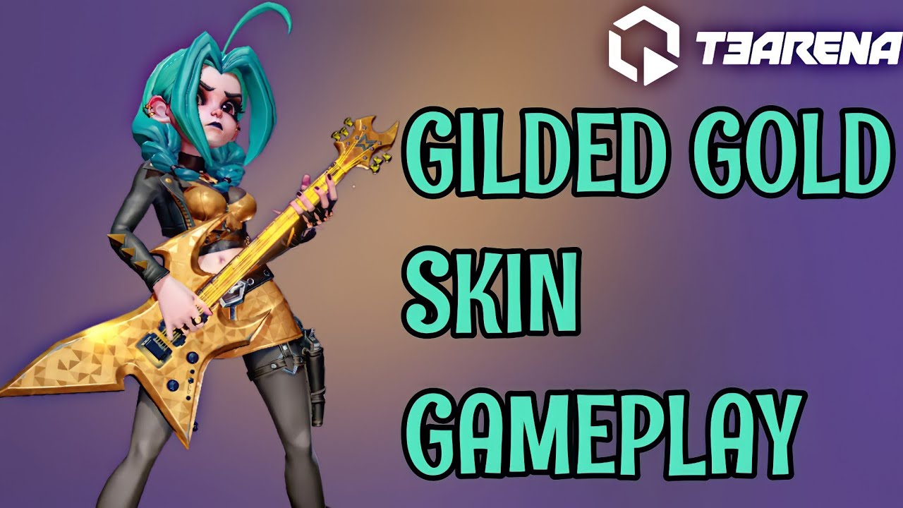 Skadi GILDED GOLD Grand Skin Gameplay | T3 Arena - YouTube