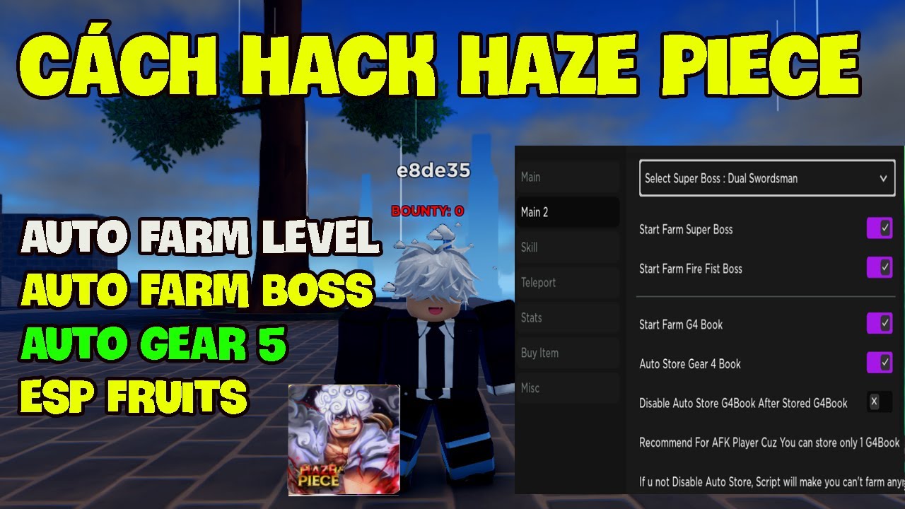 Cách H4ck Haze Piece Trên Điện Thoại Auto Farm Level, Auto Gear 5, Auto ...