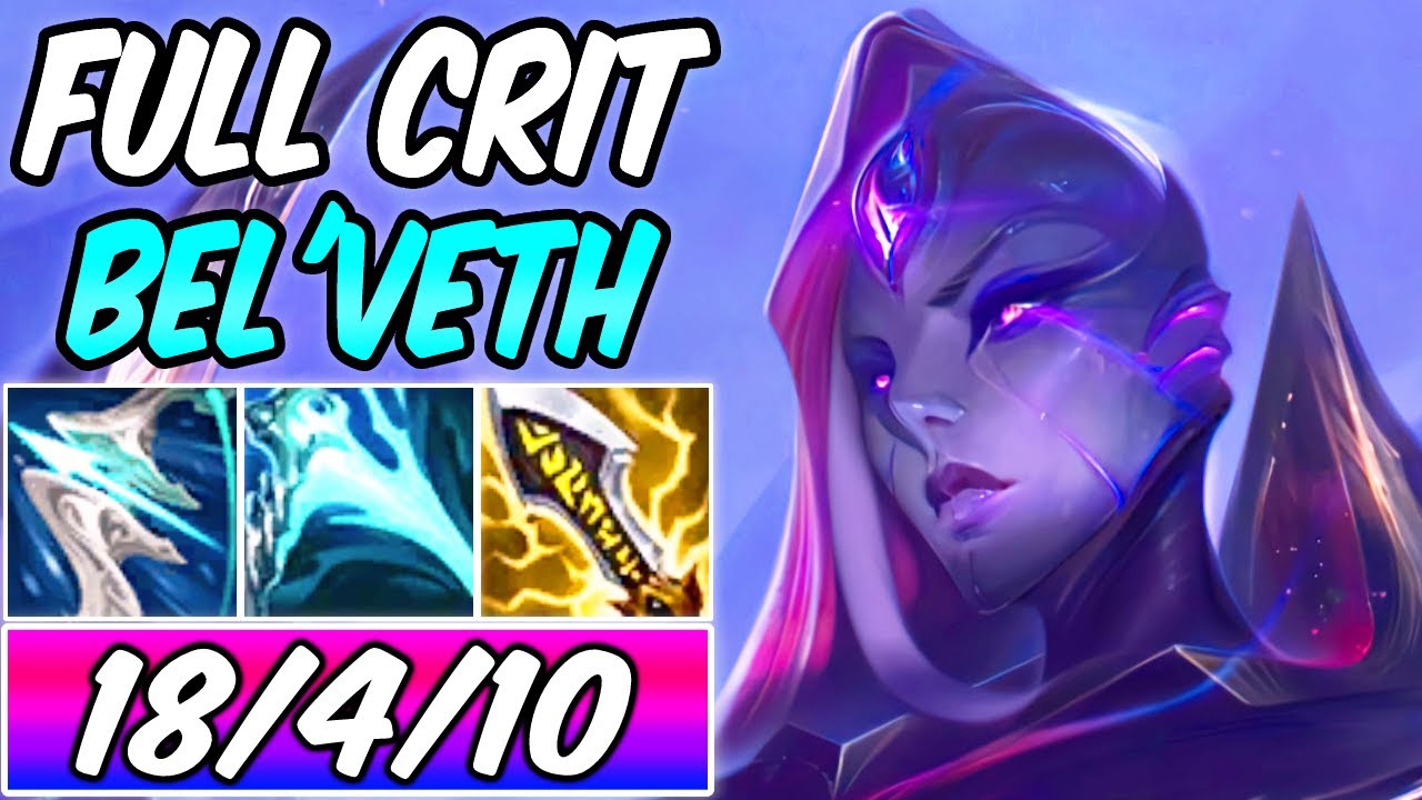 S+ FULL CRIT 100% BEL'VETH ADC INSANE SLAPS | Build & Runes | Diamond ...