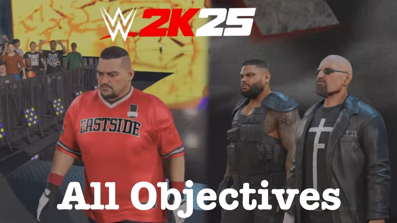 WWE 2K25 | 3 Minute Warning vs AOP Showcase All Objectives | 3 Minute ...