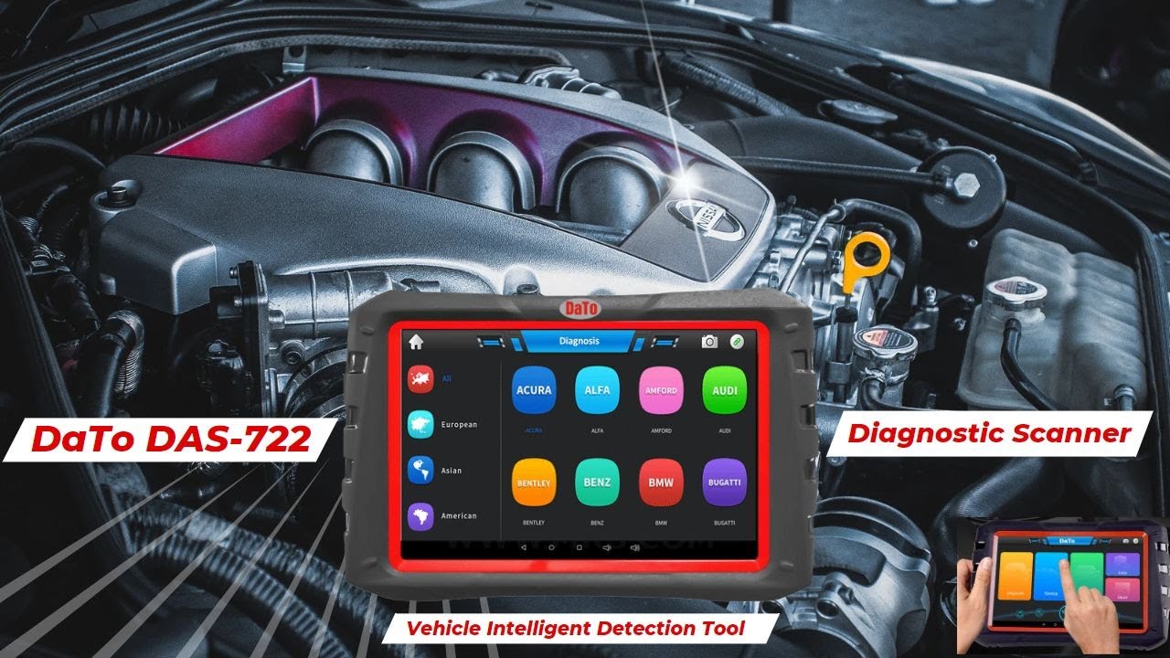 Dato Diagnostic Scanner DAS 722: First Choice for Vehicles #dato - YouTube