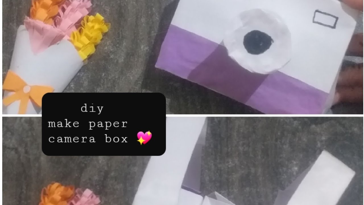 Diy make paper camera box # how to make paper camera #craftideas # ...