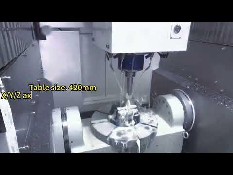 5-Axis Simultaneous CNC Milling Machining Center Machine #5axismachining #5axiscnc #5axismilling ...