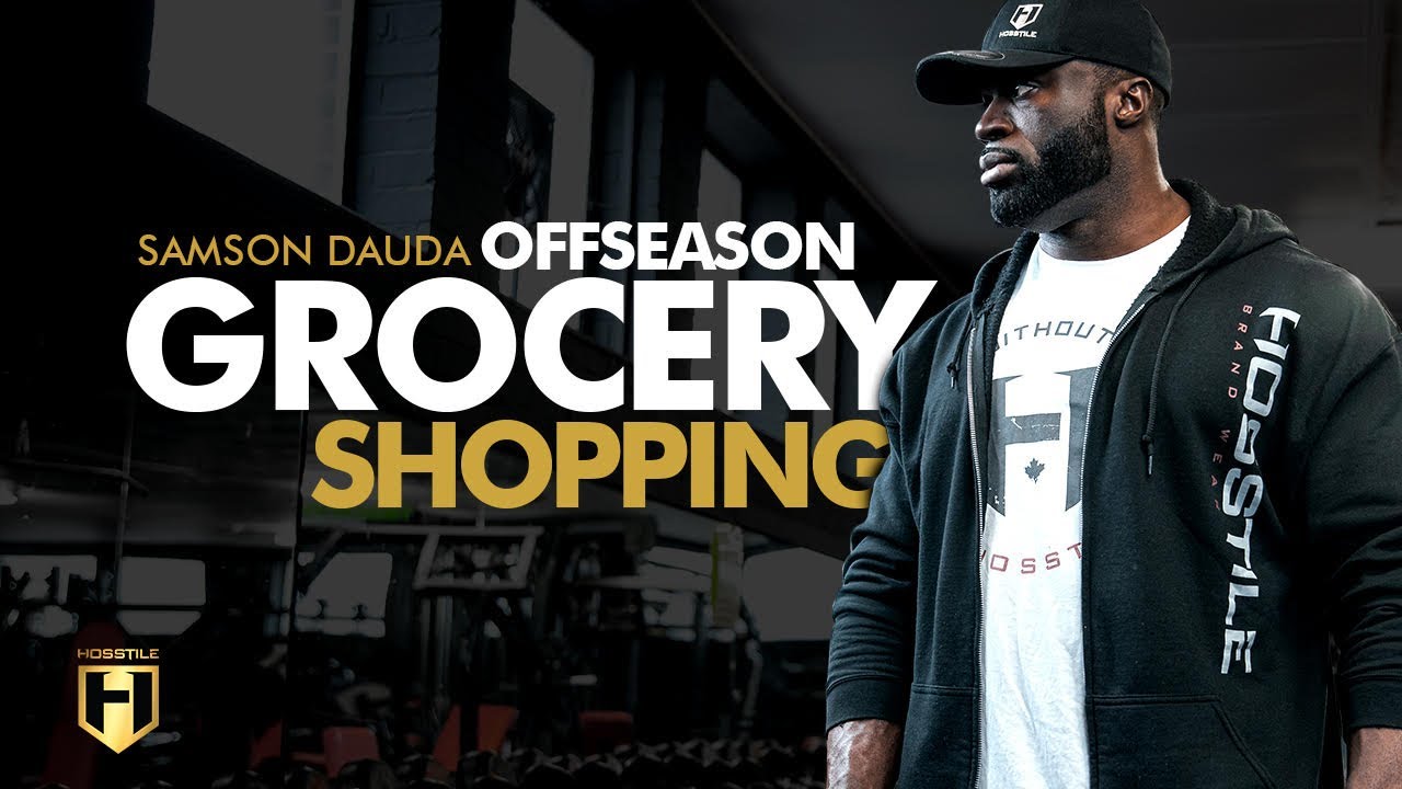 Grocery Shopping with Pro Bodybuilder Samson Dauda | Hosstile ...