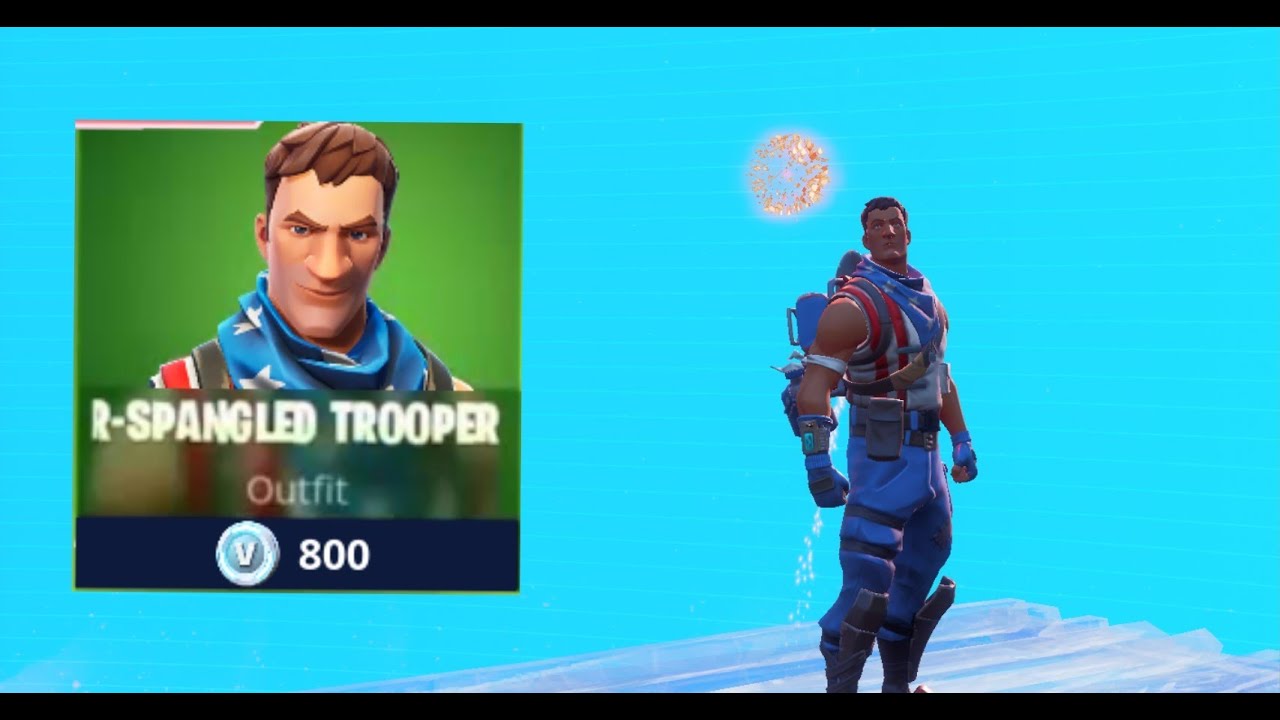 Star Spangled Trooper Fortnite Gameplay - YouTube