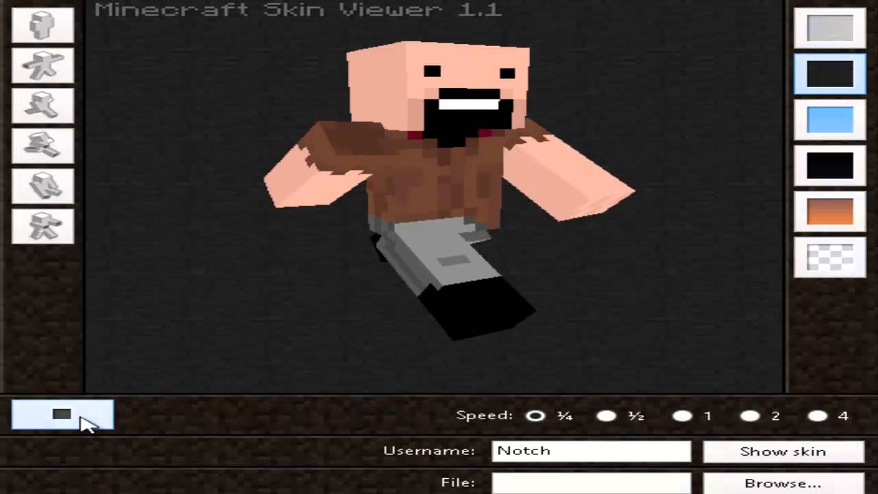 Jugando con la skin de Notch [Skin Viewer] - YouTube