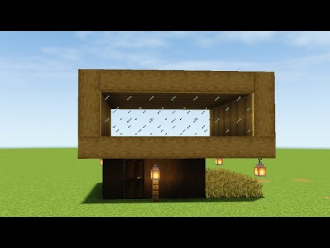 Rumah simple Minecraft dari kayu ex - YouTube