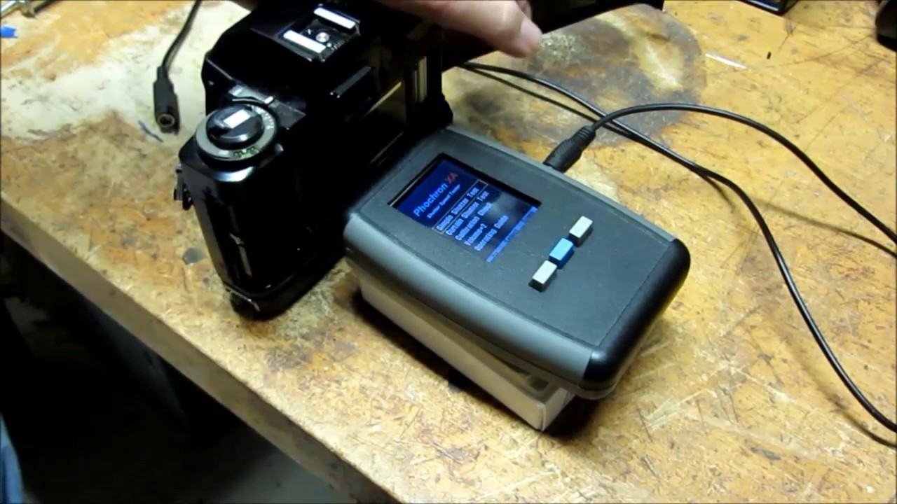 SLR shutter testing with the Phochron XA - YouTube