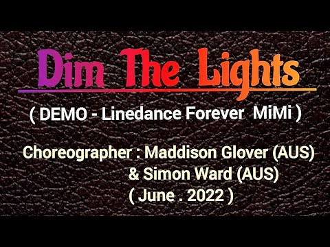 Dim The Lights - Line Dance - YouTube