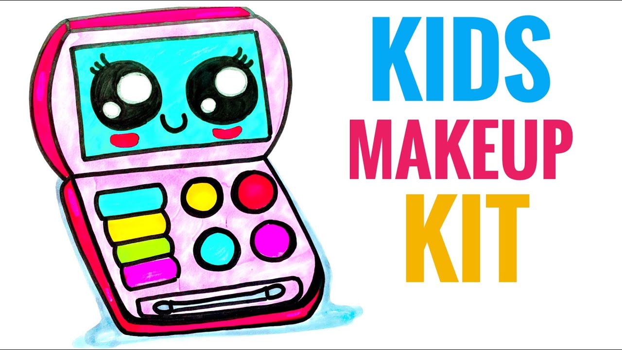 EASY DRAWING FOR KIDS || HOW TO DRAW MAKE UP FOR GIRLS || MAKE UP KIT ...