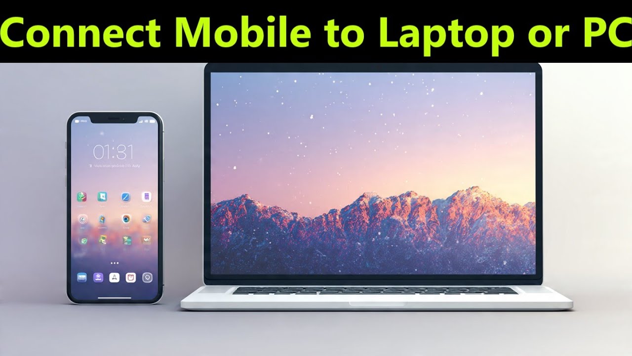 How To Connect Mobile To PC or Laptop | Share Mobile Screen on PC or ...